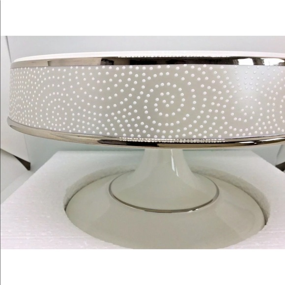 Lenox | Dining | Lenox Pedestal Cakeplate Platinum Pearlescent 95 ...